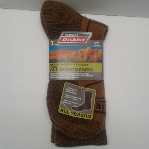 Dickies | Underwear & Socks | Dickies Merino Wool Light Weight Crew ...